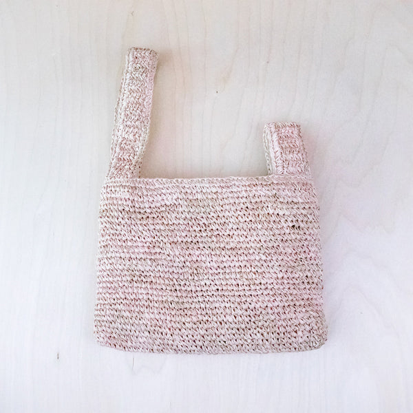 Dusty Rose Crochet Knot Bag by LIKHÂ – BeKind by Alltrue